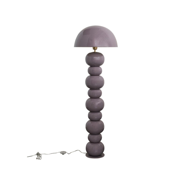 Enameled Metal Stacked Ball Floor Lamp with Inline Foot Switch – Decor ...